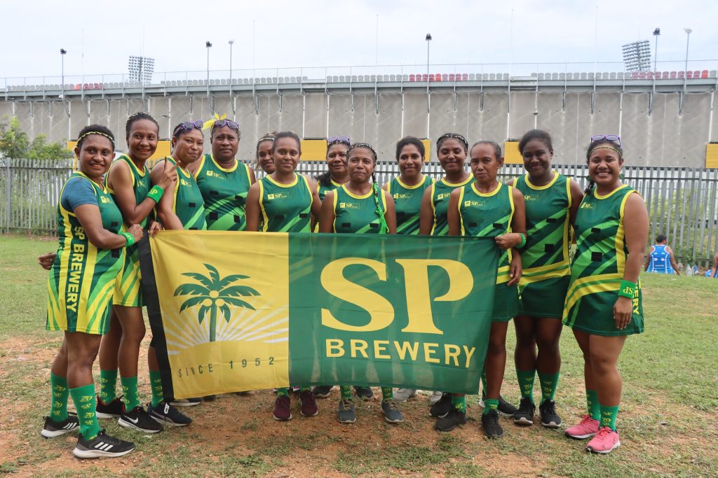 SP Brewery Netball Team Uniforms & Flags – Brands Pacifc